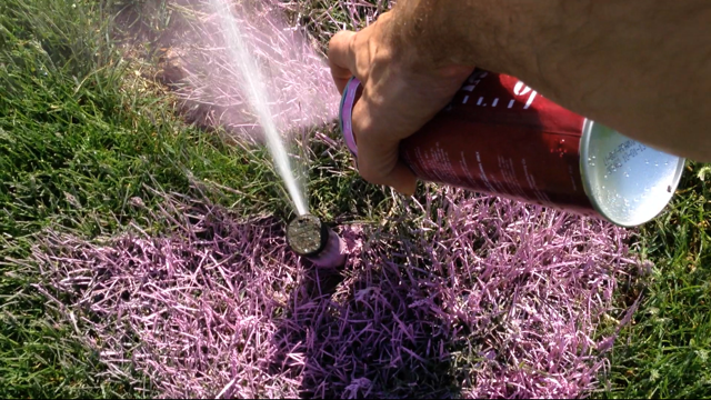 Marking Your Sprinklers & Invisible Fence for a Lawn Care Aeration